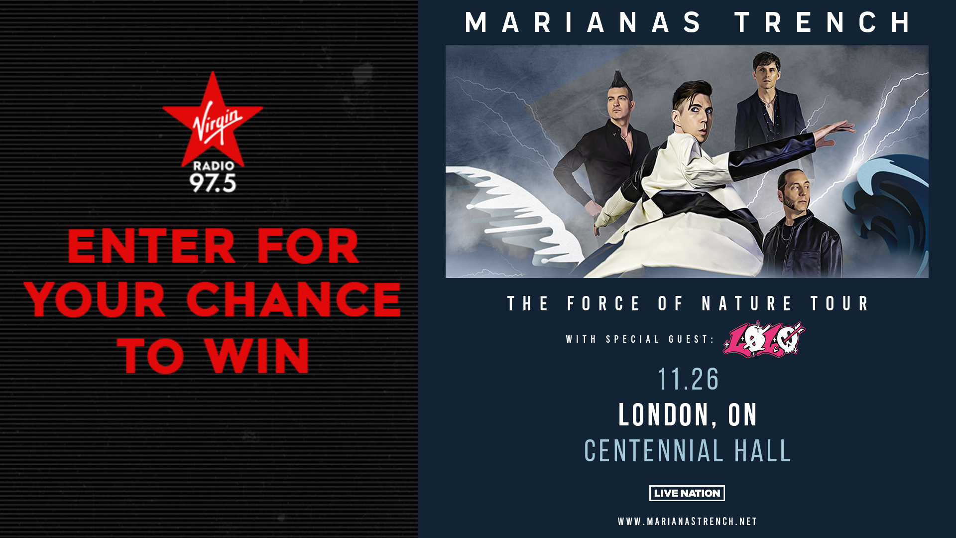Marianas Trench The Force of Nature Tour